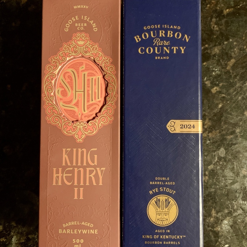 LOT of 2: Bourbon County Brand RARE Stout 2024 and KING HENRY II ...